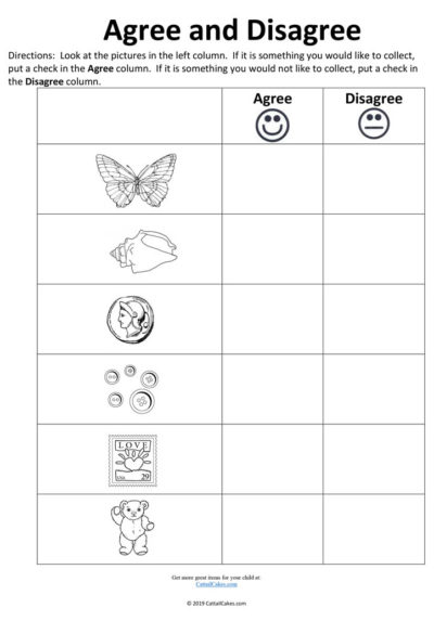 Agree or Disagree Worksheet - The Critical Years