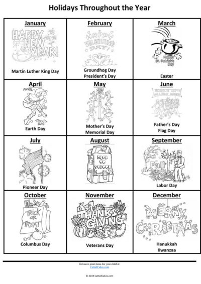 Holidays in Every Month - The Critical Years