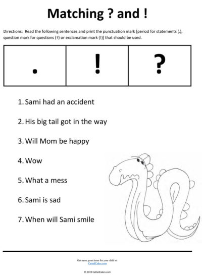Punctuation Marks Worksheet - The Critical Years