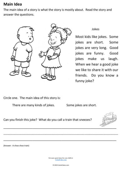 Main Idea of a Short Story - The Critical Years