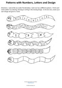 Patterns With Letters, Numbers and Design - The Critical Years