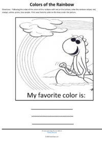 My Favorite Color Worksheet - The Critical Years