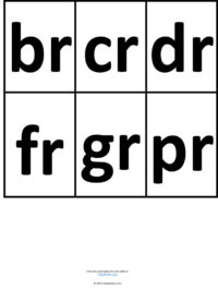 Consonant Digraphs Flashcards - br, cr, dr, fr, gr, pr - The Critical Years