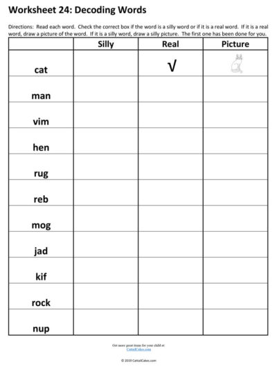 Decoding Real and Imaginary Words - The Critical Years