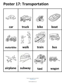 Transportation Words Poster - The Critical Years