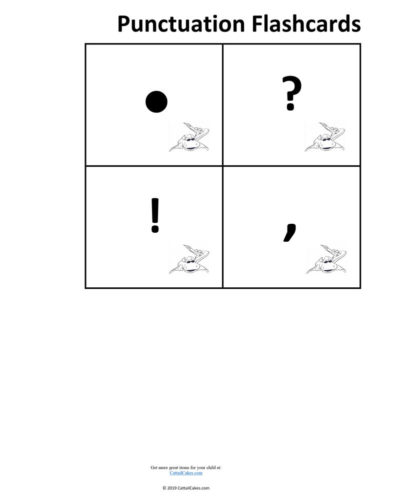 Punctuation Marks Flashcards - The Critical Years