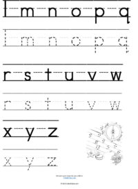 Lowercase Letters Printing Worksheet - The Critical Years
