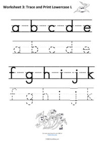 Lowercase Letters Printing Worksheet - The Critical Years