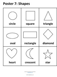 Shapes and Shape Words Poster - The Critical Years