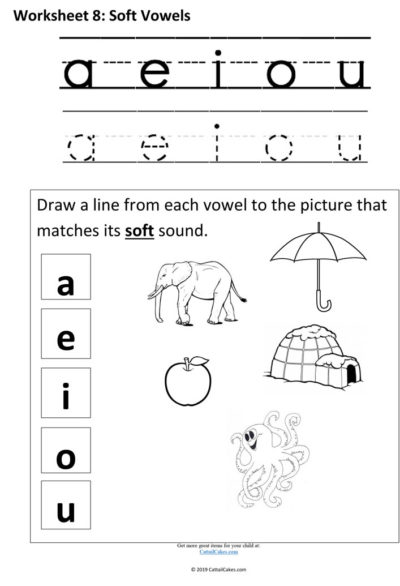 Soft Vowels Worksheet - The Critical Years
