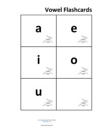 Vowel Flashcards - a, e, i, o, u - The Critical Years