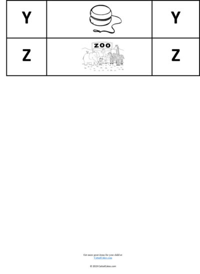 Uppercase and Lowercase Letters Y and Z - The Critical Years