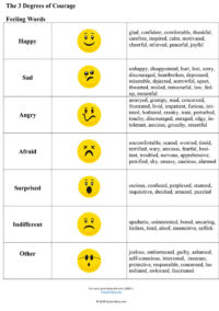 Emotional Courage - Feeling Words - The Critical Years