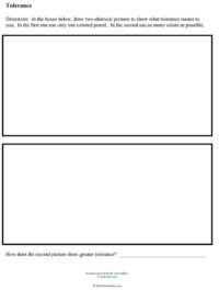 Coloring Exercise on Tolerance - The Critical Years