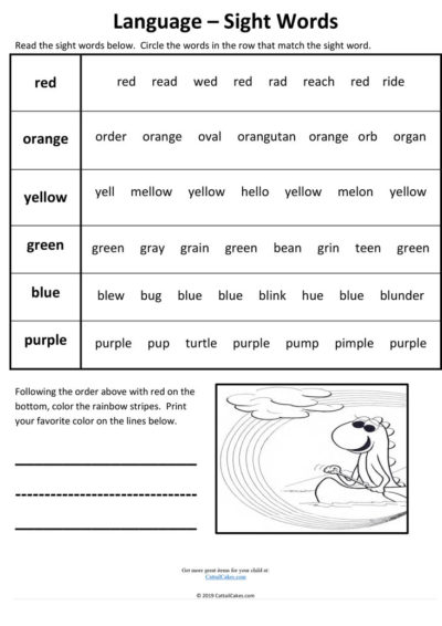 Sight Words - The Critical Years