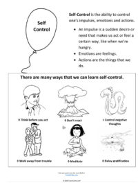 Self Control - The Critical Years