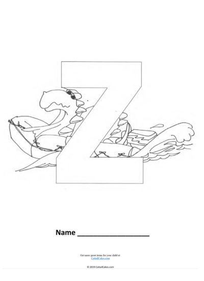 Letter Z Booklet Title Page - The Critical Years